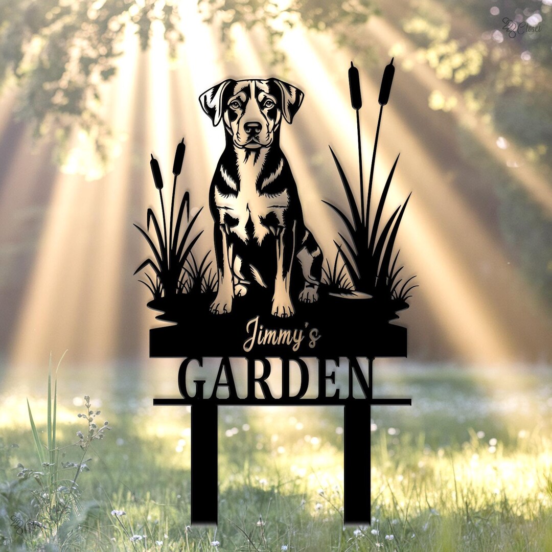 Custom Dog Garden Sign, Memorial for Yard, Mom Gift, Dog Lover Gift ...