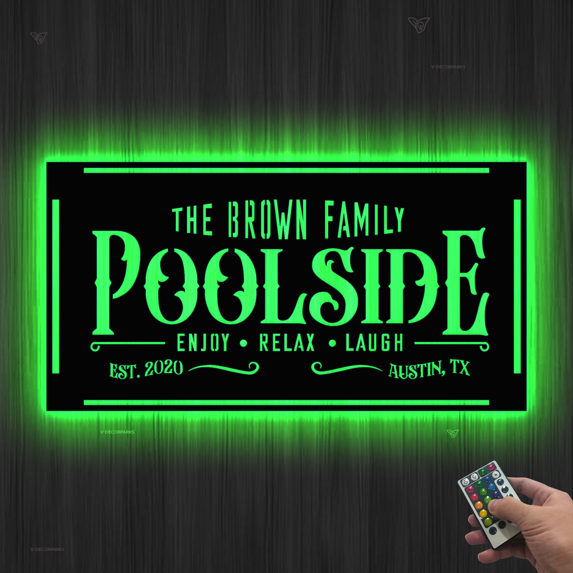 Personalized Family Poolside Oasis Sign,swimming Pool Metal Sign,custom ...