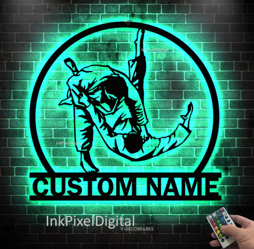 Jiu-jitsu Sign Martial Arts Sign, Judo Lover Gift, Personalized Judo ...