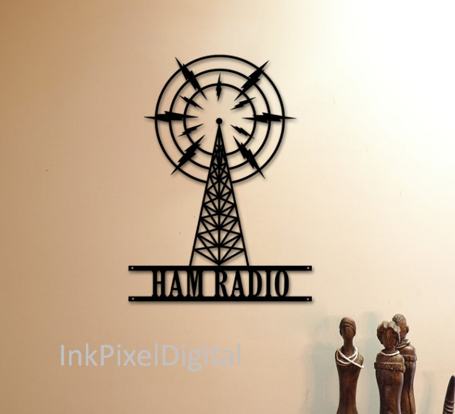 Personalized Amateur Radio Name Sign Custom Ham Radio Metal Wall Art ...