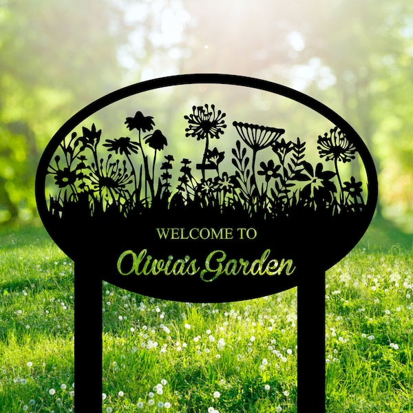 Flower Garden Sign - Etsy
