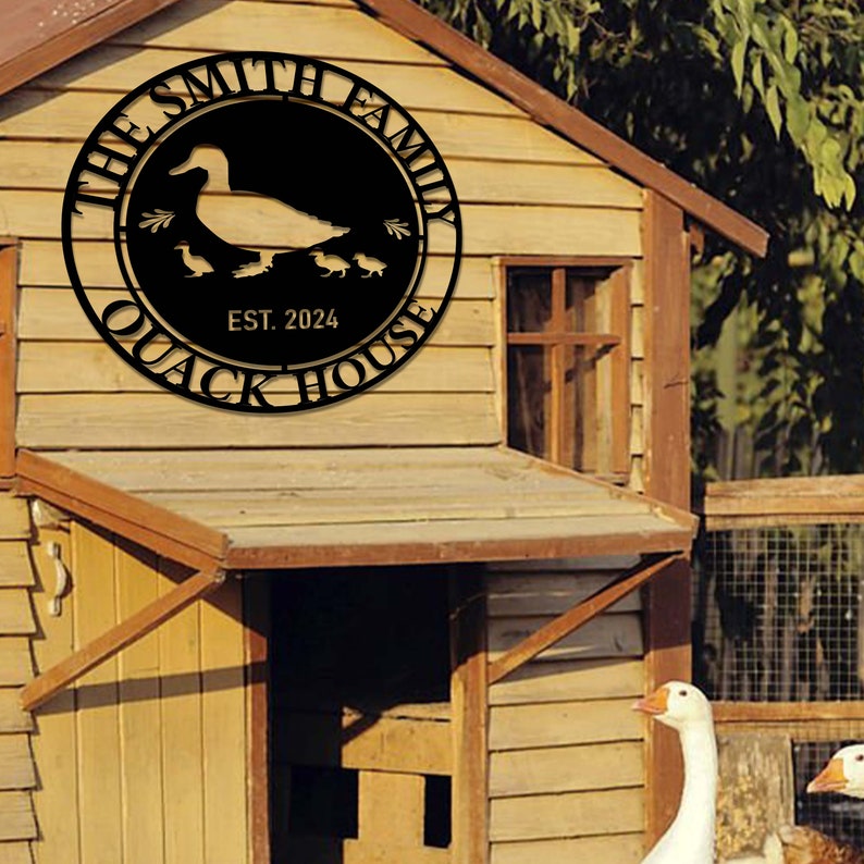 Custom Duck Farm Sign,farmhouse Decor,personalized Duck Quack House ...