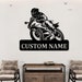 Custom Motorcycle Racing Metal Sign,custom Biker Name Sign, Riding ...