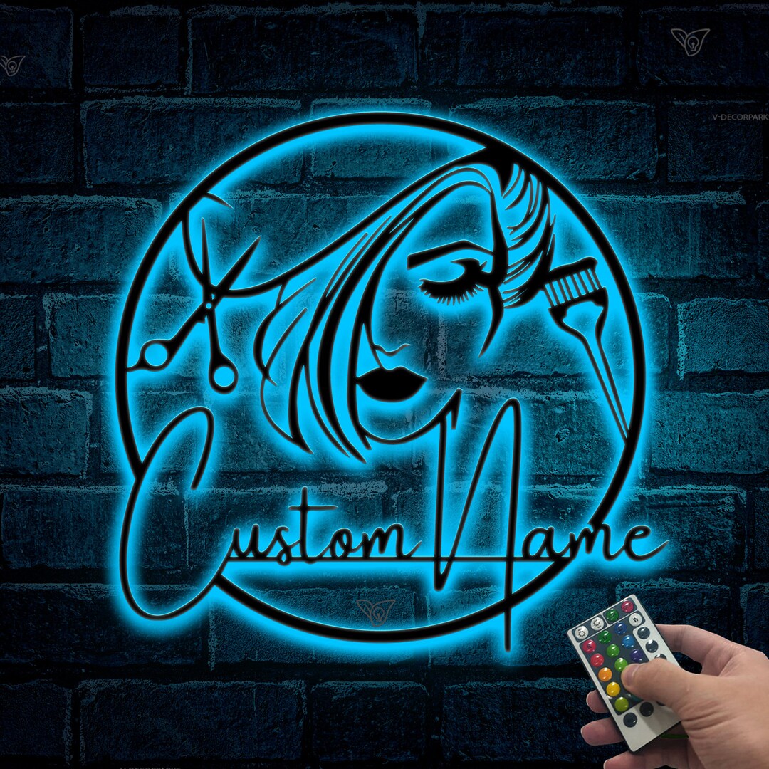 Custom Hair Dresser Metal Sign,hair Salon Sign Personalized Hair ...