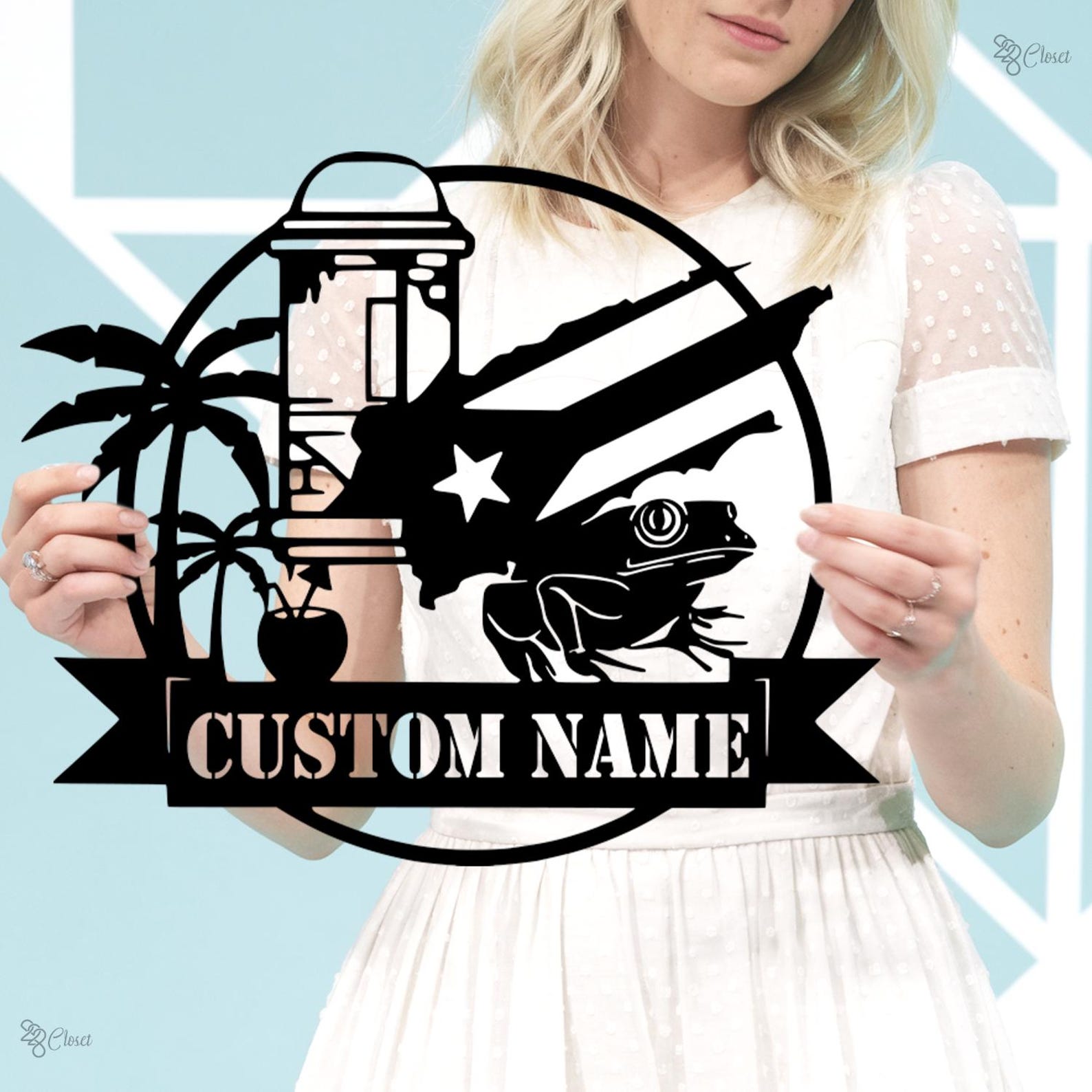 Personalized Puerto Rico Flag Metal Wall Art, Custom Puerto Rico Lover ...
