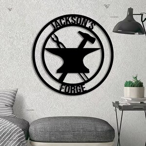 Personalized Blacksmith Sign, Blacksmith Name Sign, Blacksmith Home ...