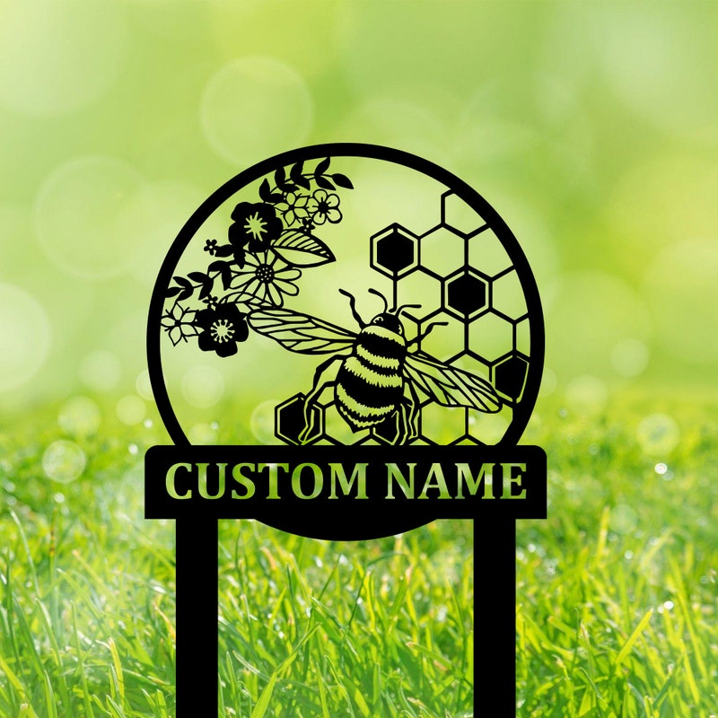 Bee Garden Sign - Etsy