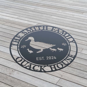 Custom Duck Farm Sign,farmhouse Decor,personalized Duck Quack House ...