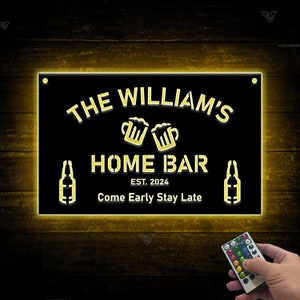 Personalized Home Bar Metal Sign,custom Pub Sign,home Bar Sign,pub Bar ...