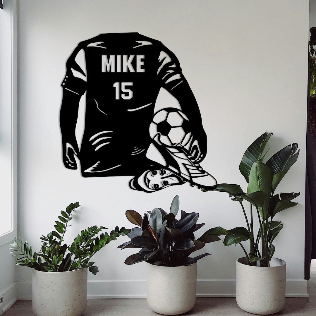 Custom Football Player Metal Sign Soccer Metal Sign,custom Soccer ...