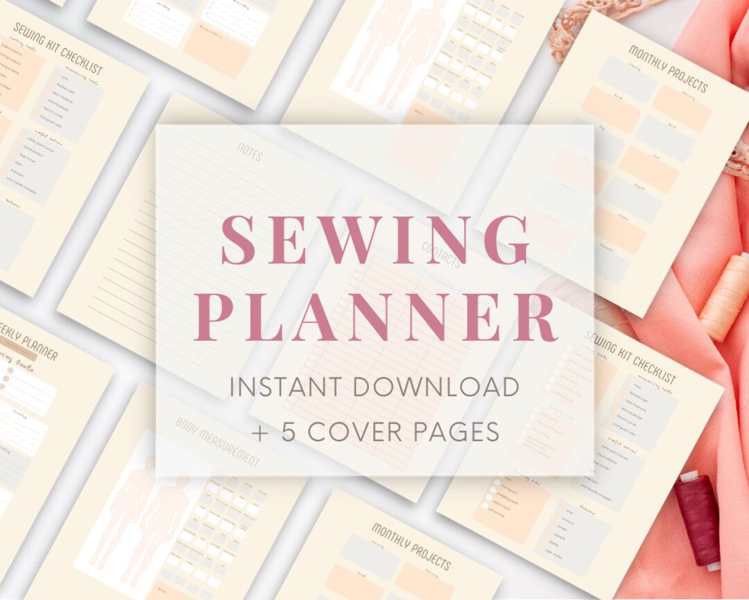 Printable Sewing Journal | Sewing Planner | Sewing Diary | Sewing ...