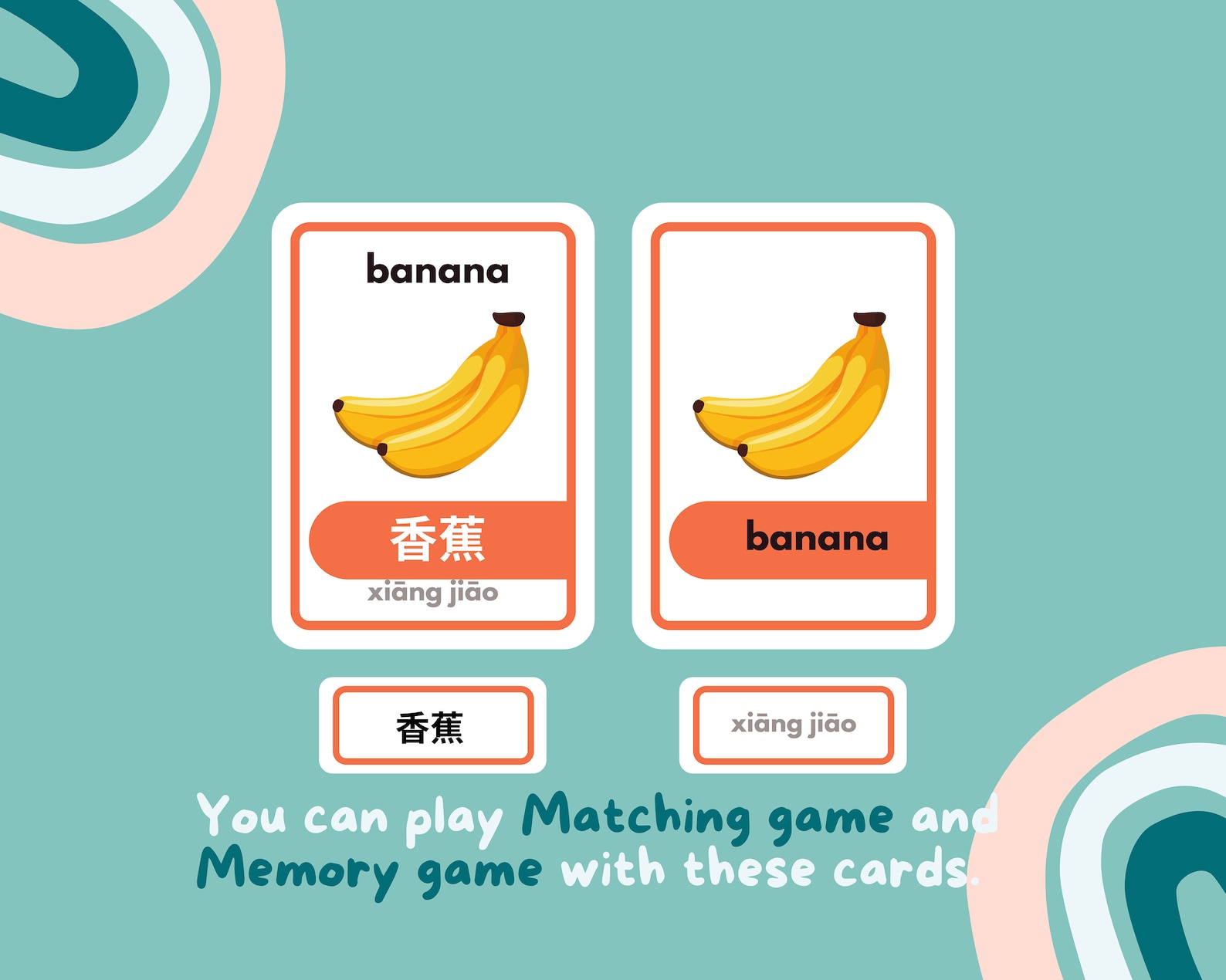 24 Fruits Bilingual Flash Cards English-traditional Chinese - Etsy