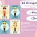 26 Occupations Traditional Chinese English Flash Cards I Flash Cards ...