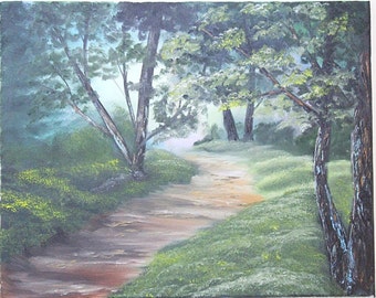 Forest Stroll 16x20 Oil Painting Oil Painting Art & Collectibles etna ...