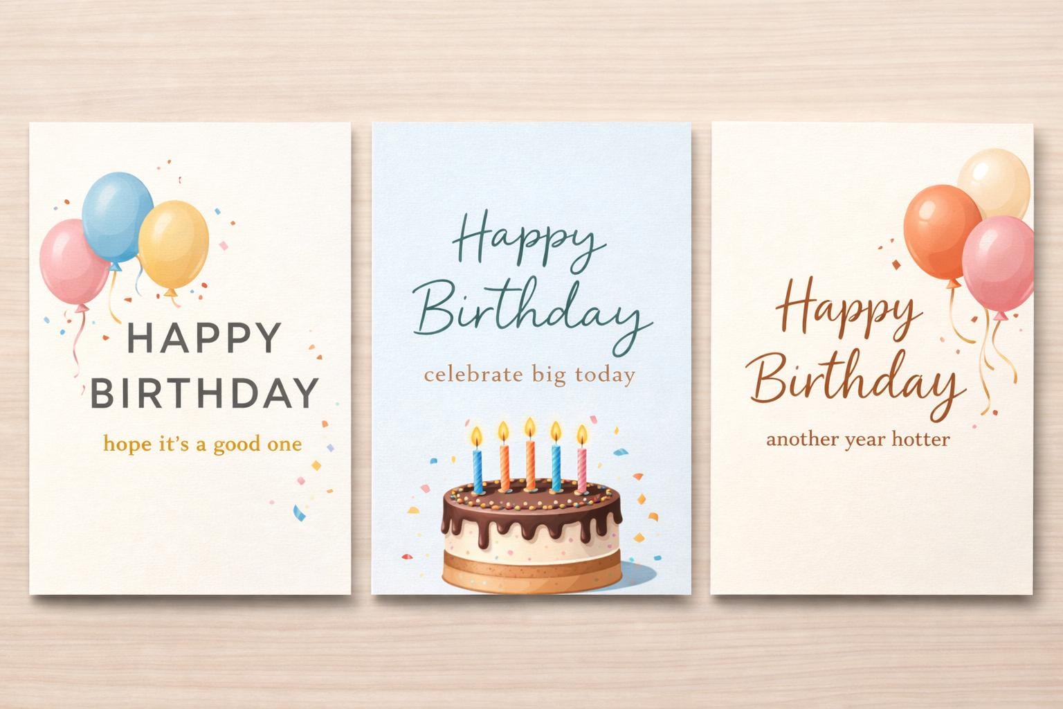 Printable Birthday Card Bundle- Instant Download - Etsy Canada