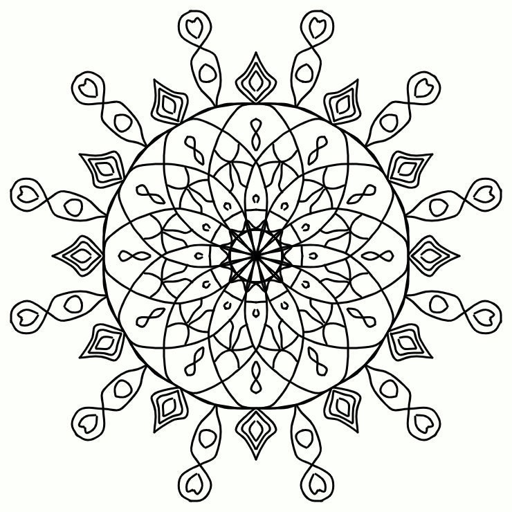 Hand Drawn DIGITAL Printable Mandala Coloring Book - Etsy
