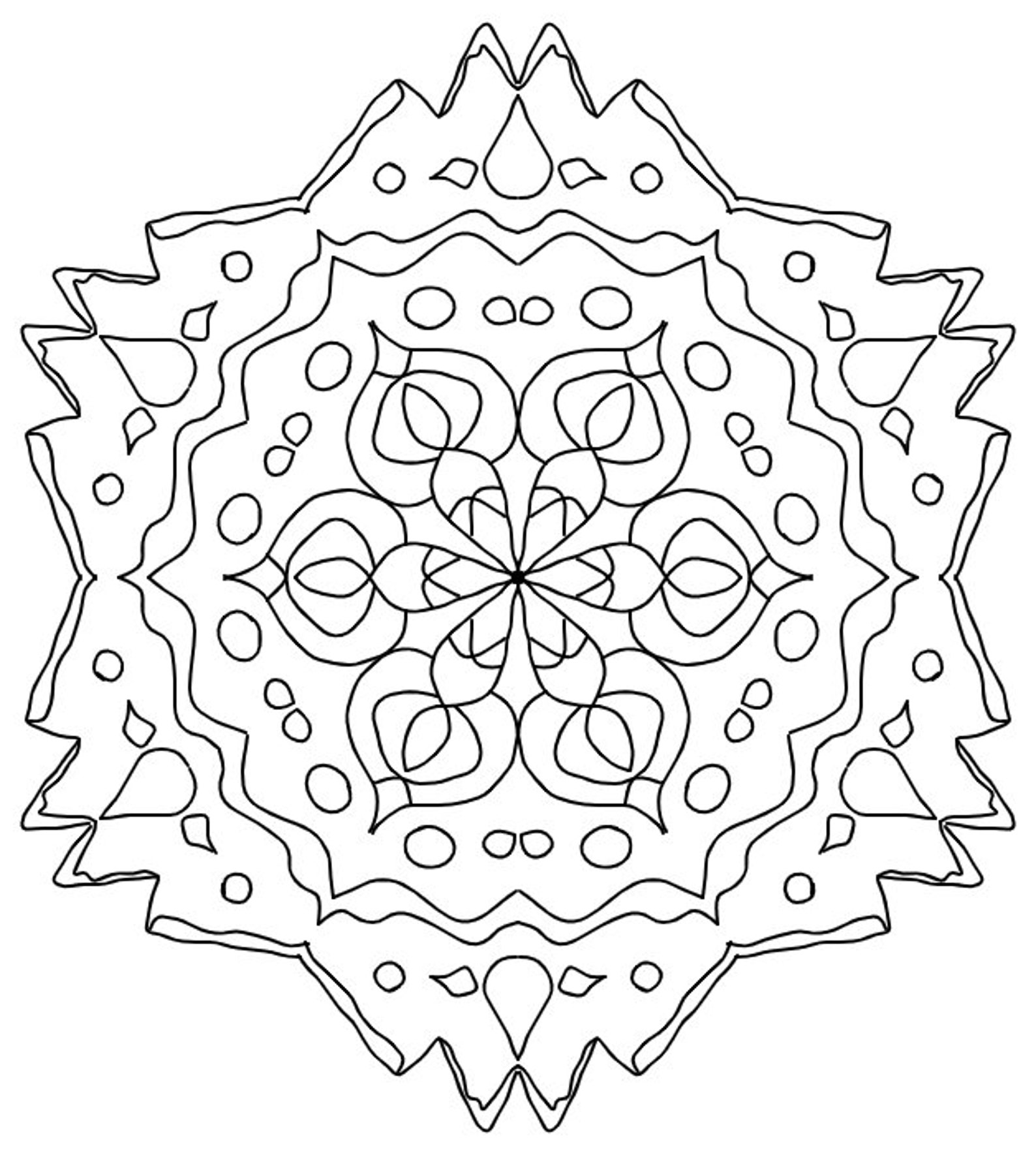 Hand Drawn DIGITAL Printable Mandala Coloring Book - Etsy