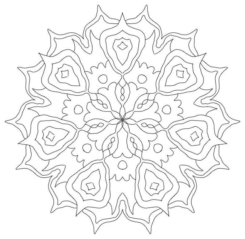 Hand Drawn DIGITAL Printable Mandala Coloring Book - Etsy