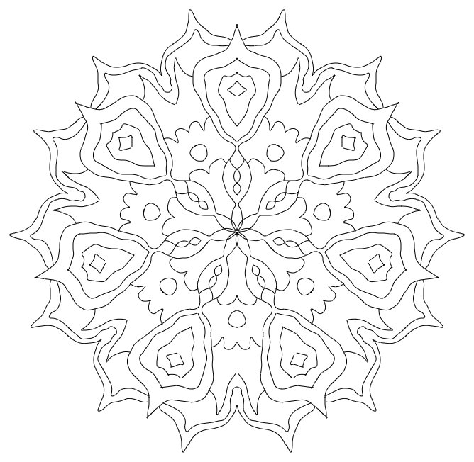 Hand Drawn DIGITAL Printable Mandala Coloring Book - Etsy