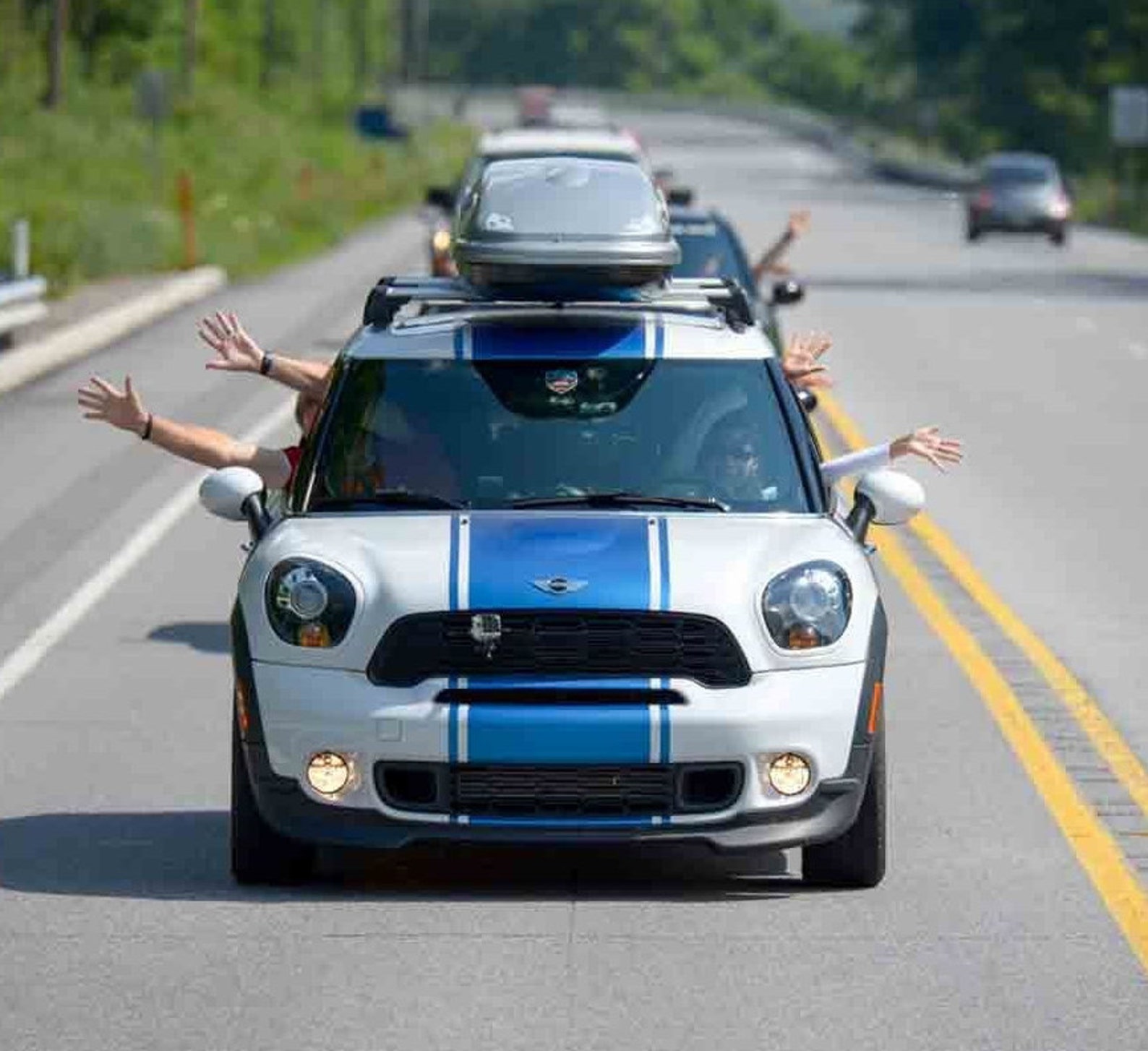 Mini Cooper bonnet stripes stripes for hood and boot racing | Etsy