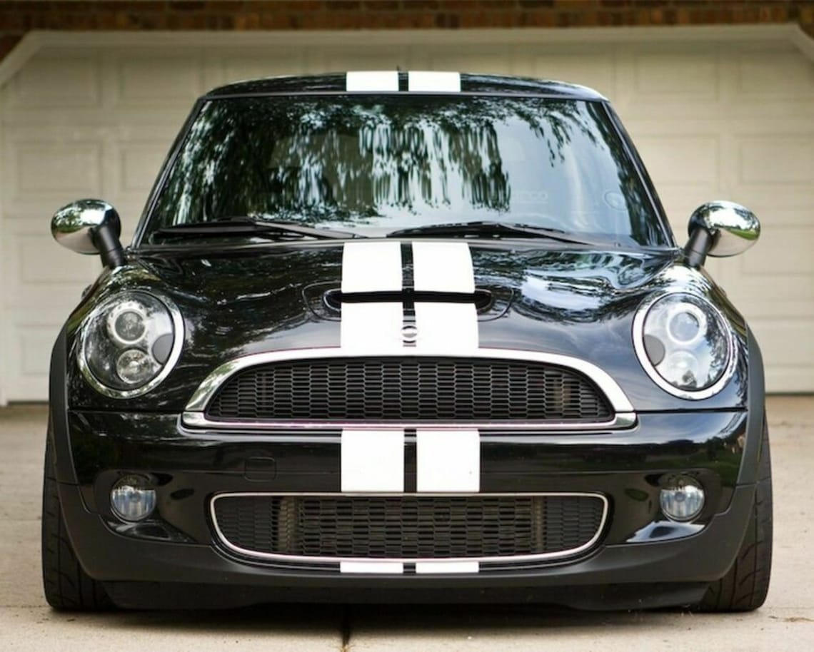 Mini Cooper bonnet stripes stripes for hood roof and boot | Etsy