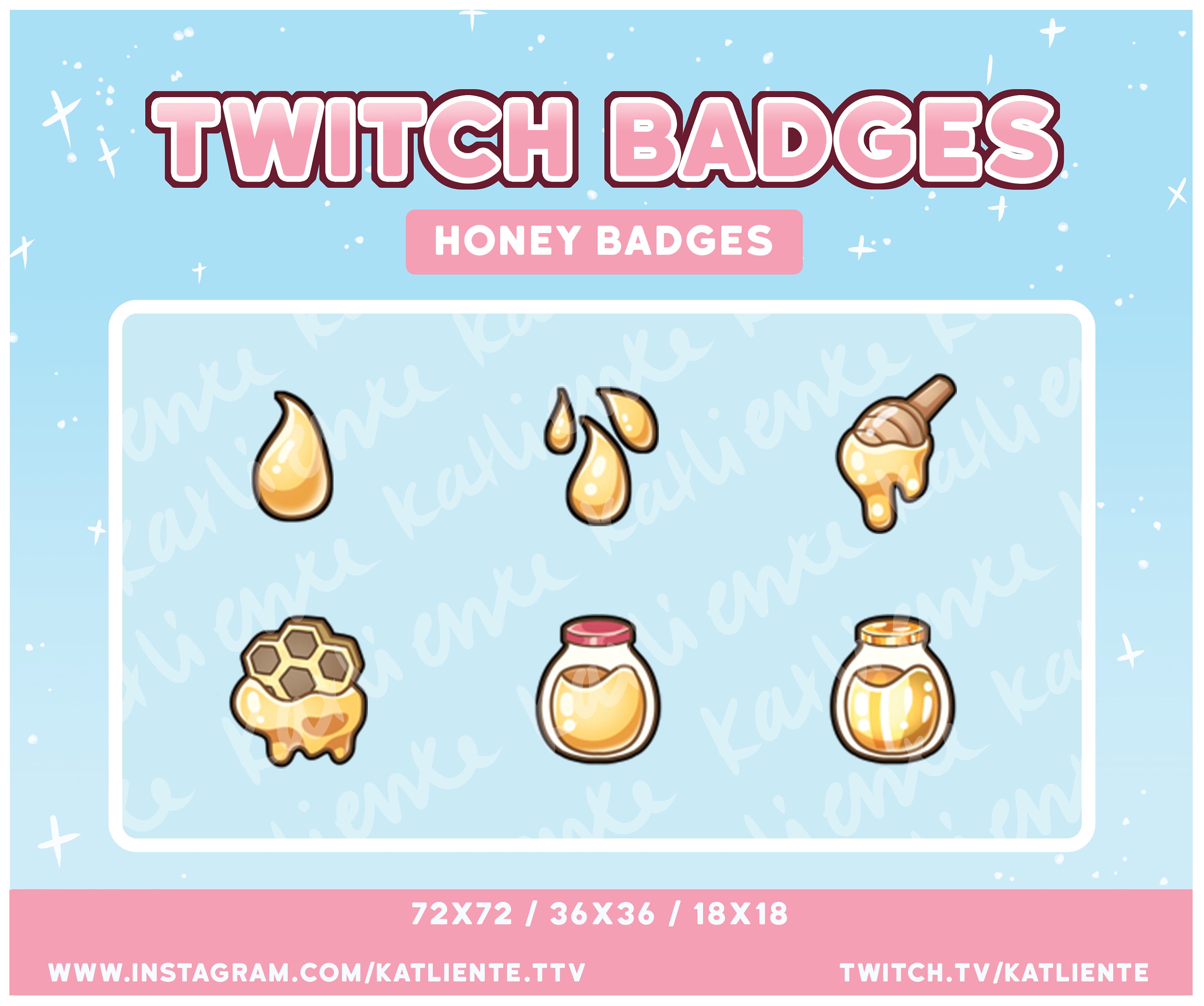 Kawaii Bee Sub/bit Badges Twitch | Etsy