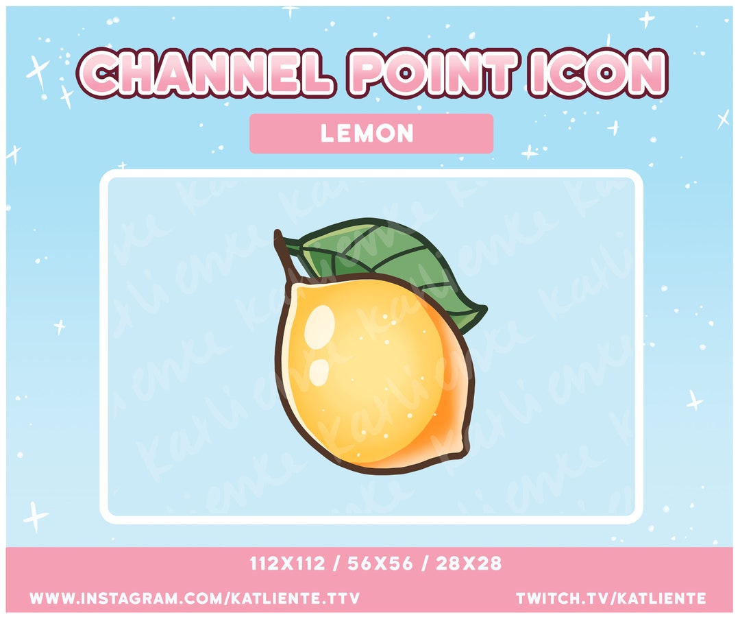 Kawaii Lemon Twitch Channel Point Icon (digital Download) - Etsy