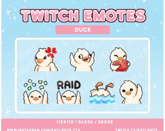 Cute Bird Emotes (6) - Twitch, Discord, Youtube - Etsy