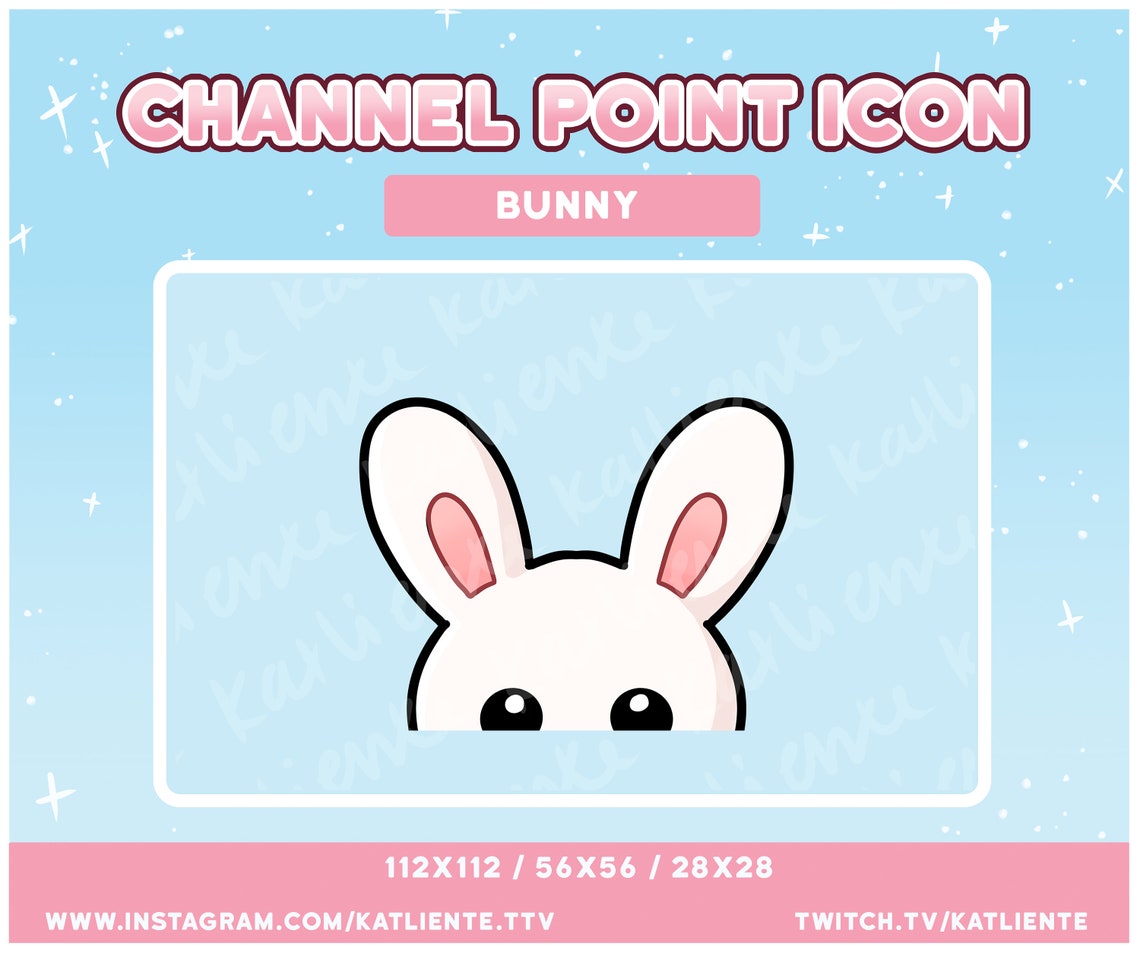 Bunny Rabbit Cute Kawaii Animal Pet Buns Fluffy Channel Point - Etsy