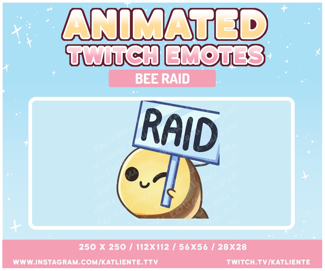 Animated Kawaii RAID Frog Emote Blue - Twitch, Discord, Youtube - Etsy