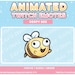 Animated Kawaii Bee Derpy Funny Meme Laughing Emote - Twitch, Discord ...