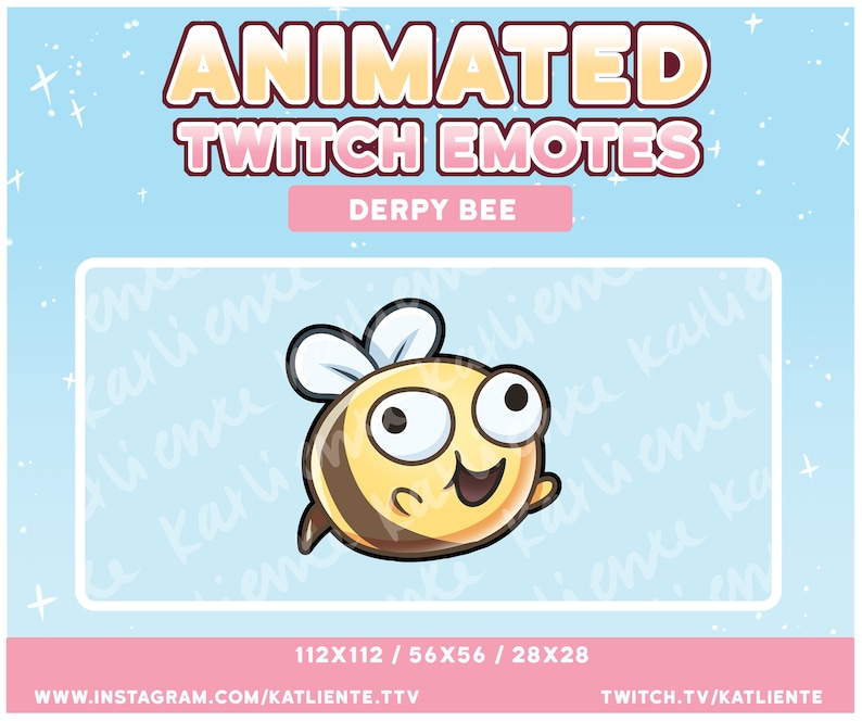 Animated Kawaii Bee Derpy Funny Meme Laughing Emote Twitch, Discord ...