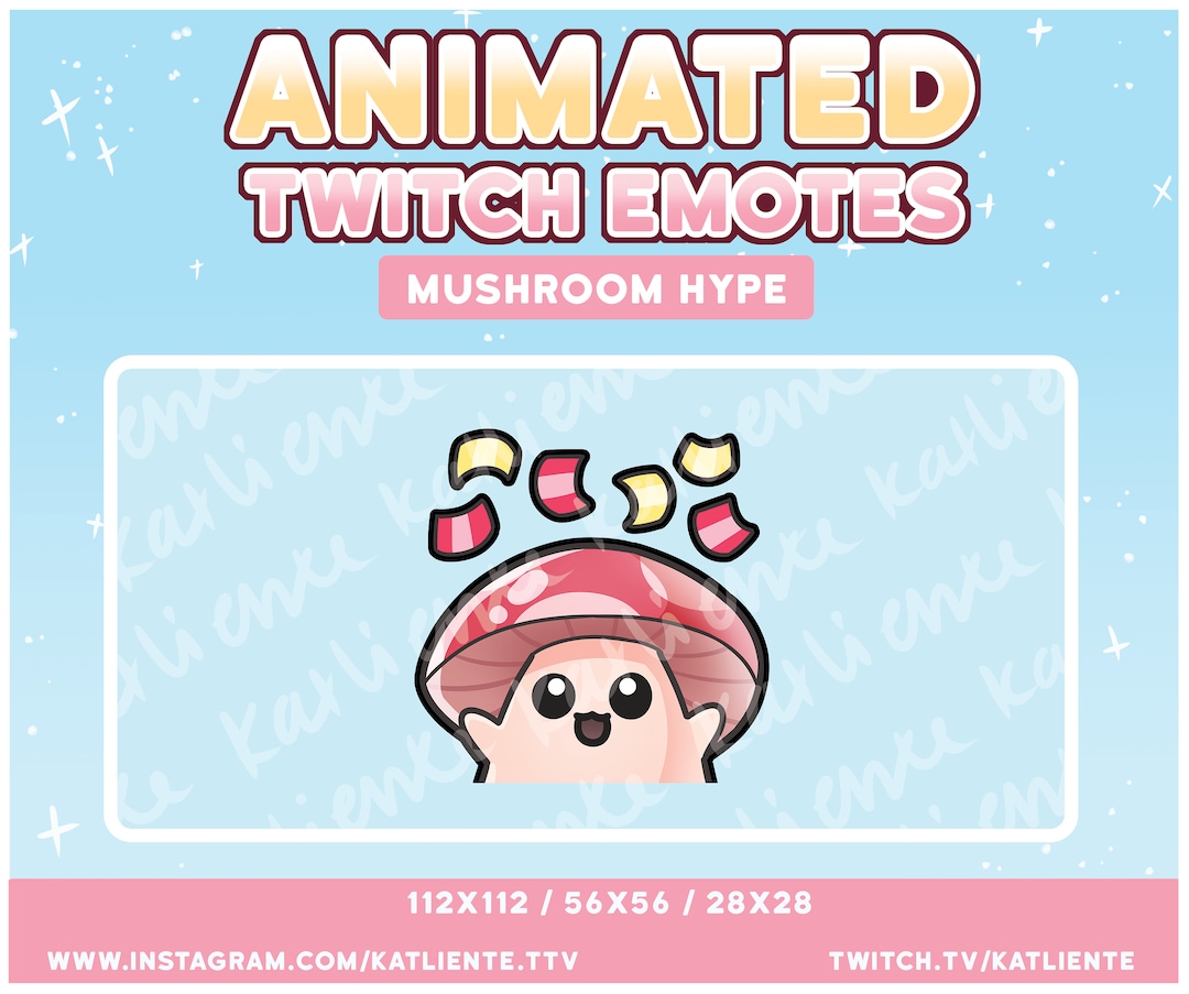 Animated Cute Excited Hype Confetti Celebration Cottage Core Emote Red ...