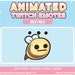 Animated Kawaii Meh Unimpressed Bee Emote Twitch, Discord, Youtube - Etsy