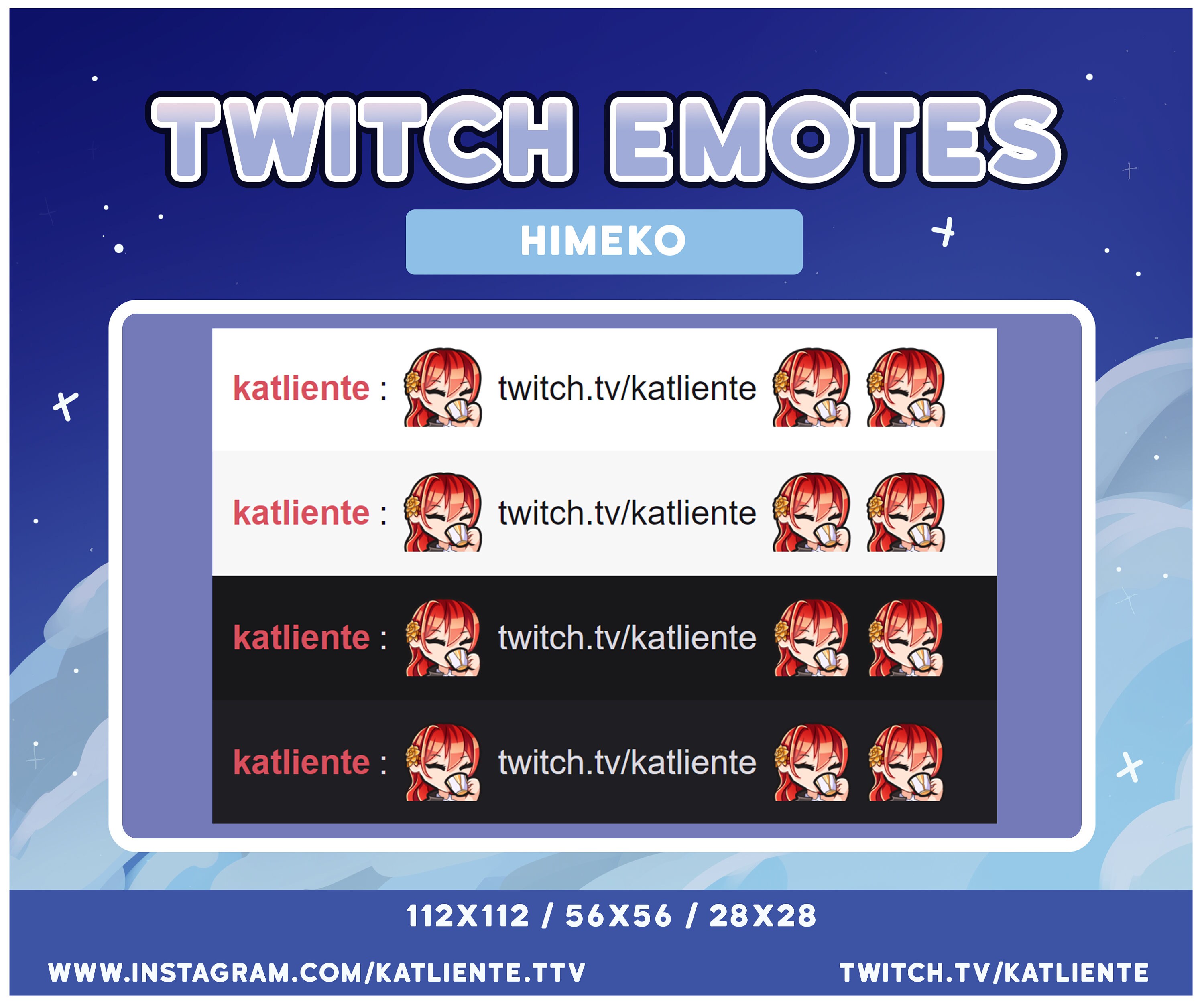 Honkai Star Rail Himeko Drinking Tea Emote Twitch, Discord, Youtube - Etsy