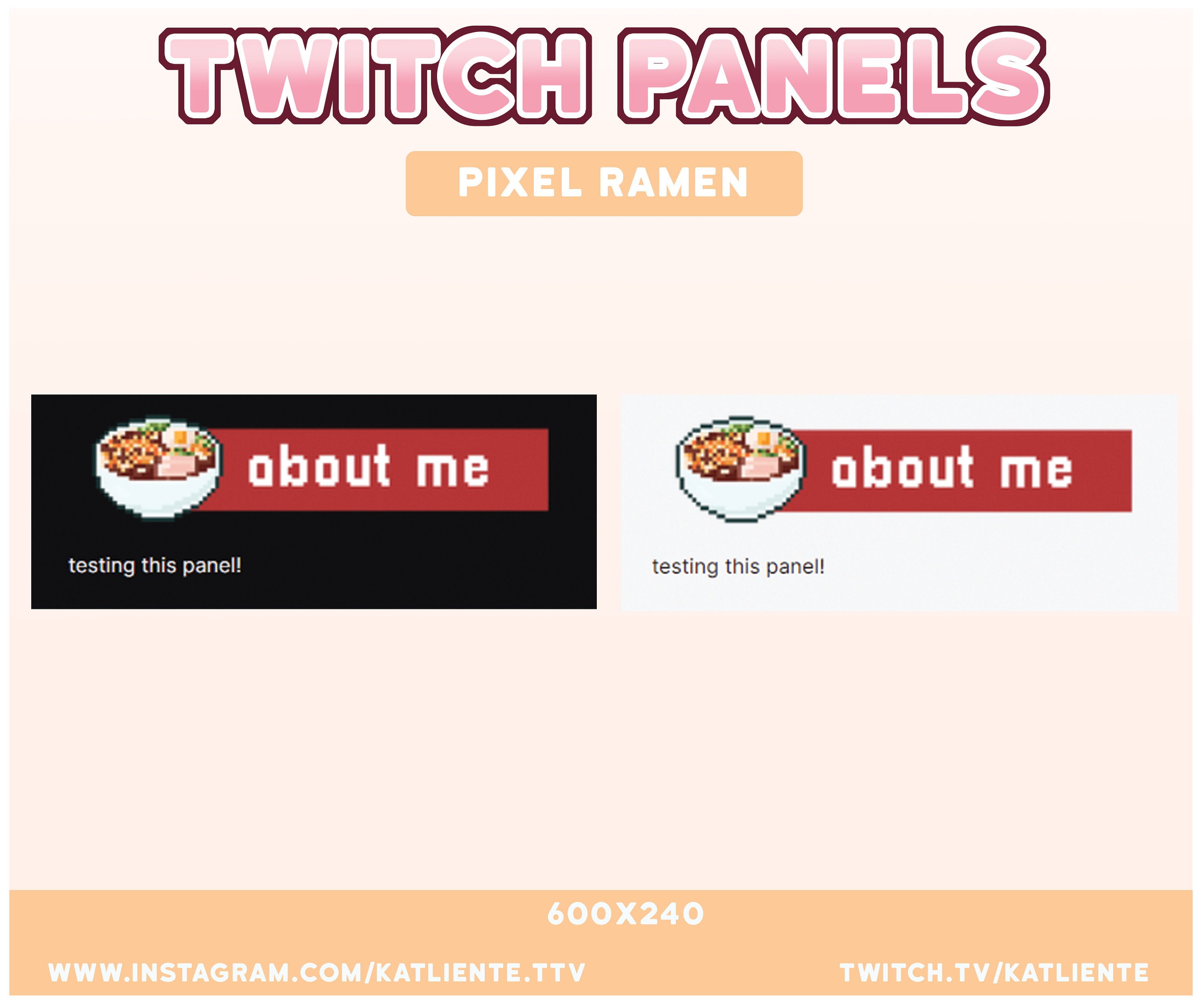 28 RED Pastel Pixel Ramen Soup Noodle Pho Asian Japanese Food Drink Panels for Twitch 8 Bit ...