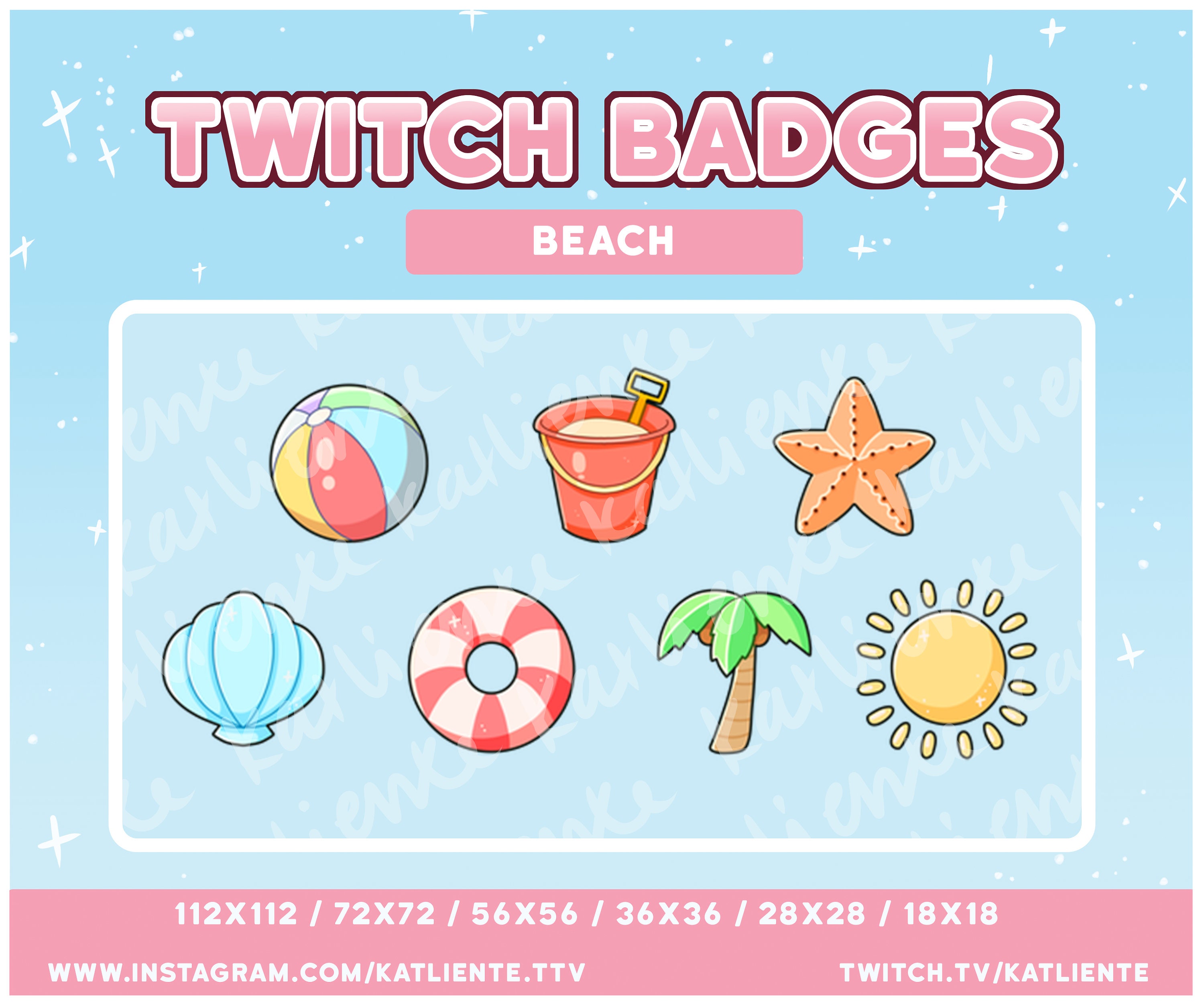 Kawaii Cute Beach Ball Summer Sand Bucket Starfish Clam Shell - Etsy