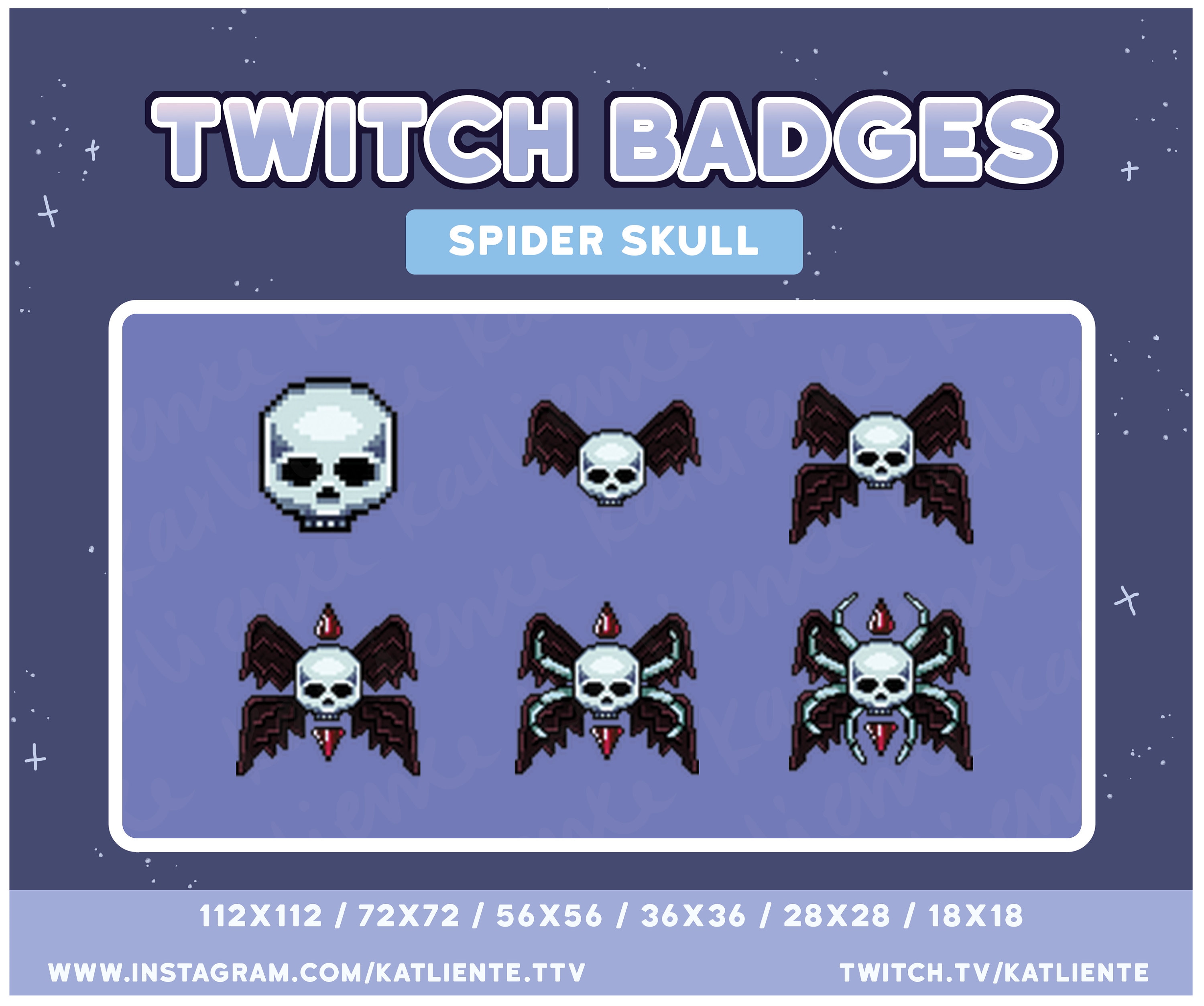 RED PIXEL Goth Spooky Witchy Bat Wing Skull Spider Halloween - Etsy