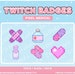 Pixel Art Medical Supplies Pills, Bandaid, Medicine Sub/bit Badges ...