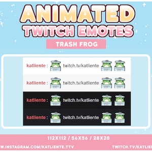 Animated Kawaii Frog Trash Can Garbage Meme Emote - Discord, Youtube ...