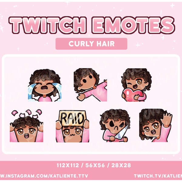 Curly Twitch Emotes Etsy Uk