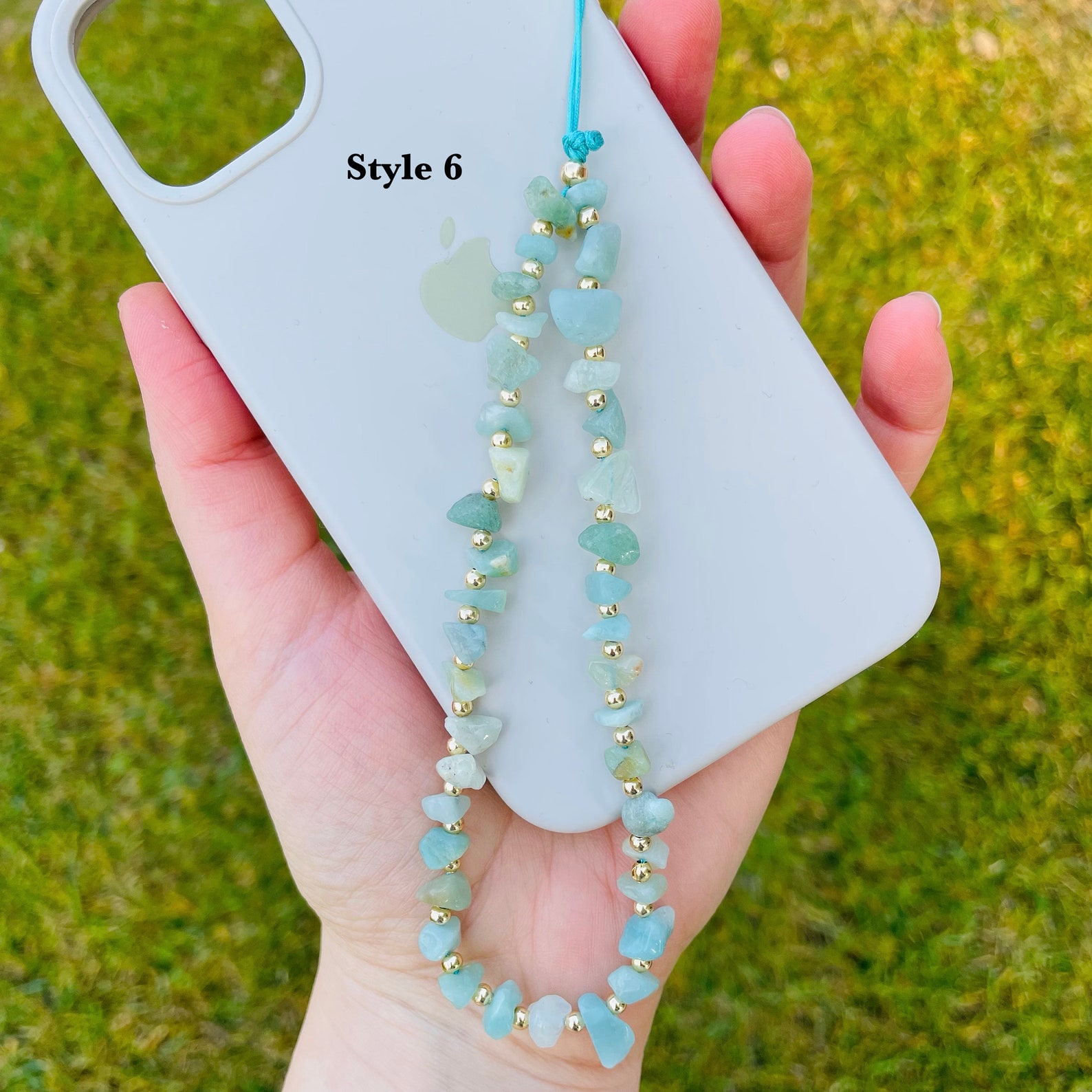 Gemstone Phone Strap Healing Crystals Phone Chain Beaded - Etsy