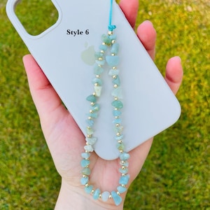 Gemstone Phone Strap, Healing Crystals Beaded Phone Charm - Etsy