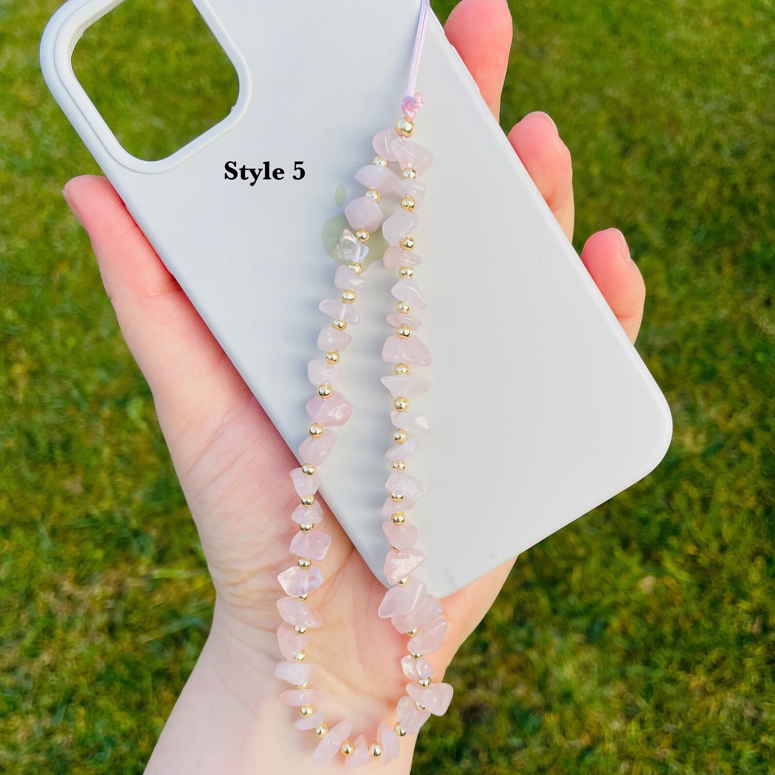 Gemstone Phone Strap, Healing Crystals Beaded Phone Charm - Etsy