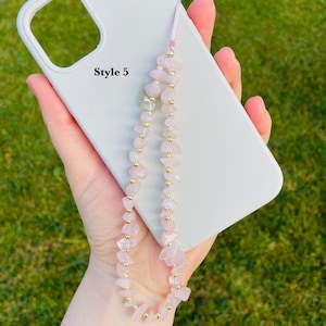 Gemstone Phone Strap, Healing Crystals Beaded Phone Charm - Etsy