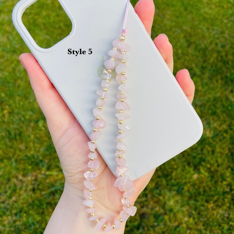 Gemstone Phone Strap Healing Crystals Phone Chain Beaded - Etsy