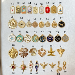 Build Your Own Custom Charm Necklace for Women, Pick Your Charms, Multi ...