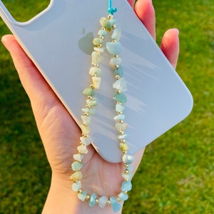 Gemstone Phone Strap, Healing Crystals Beaded Phone Charm - Etsy