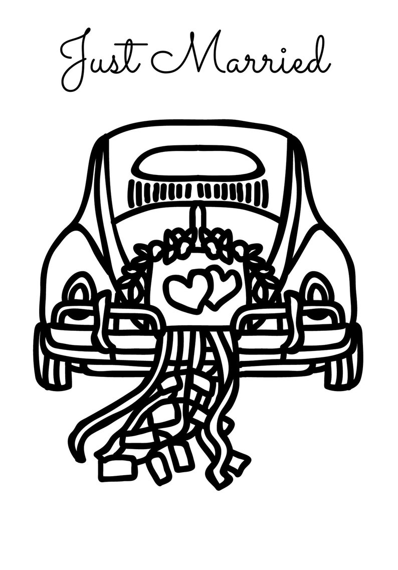 Printable Wedding Day Colouring Activity Book Pack for Kids / Children ...