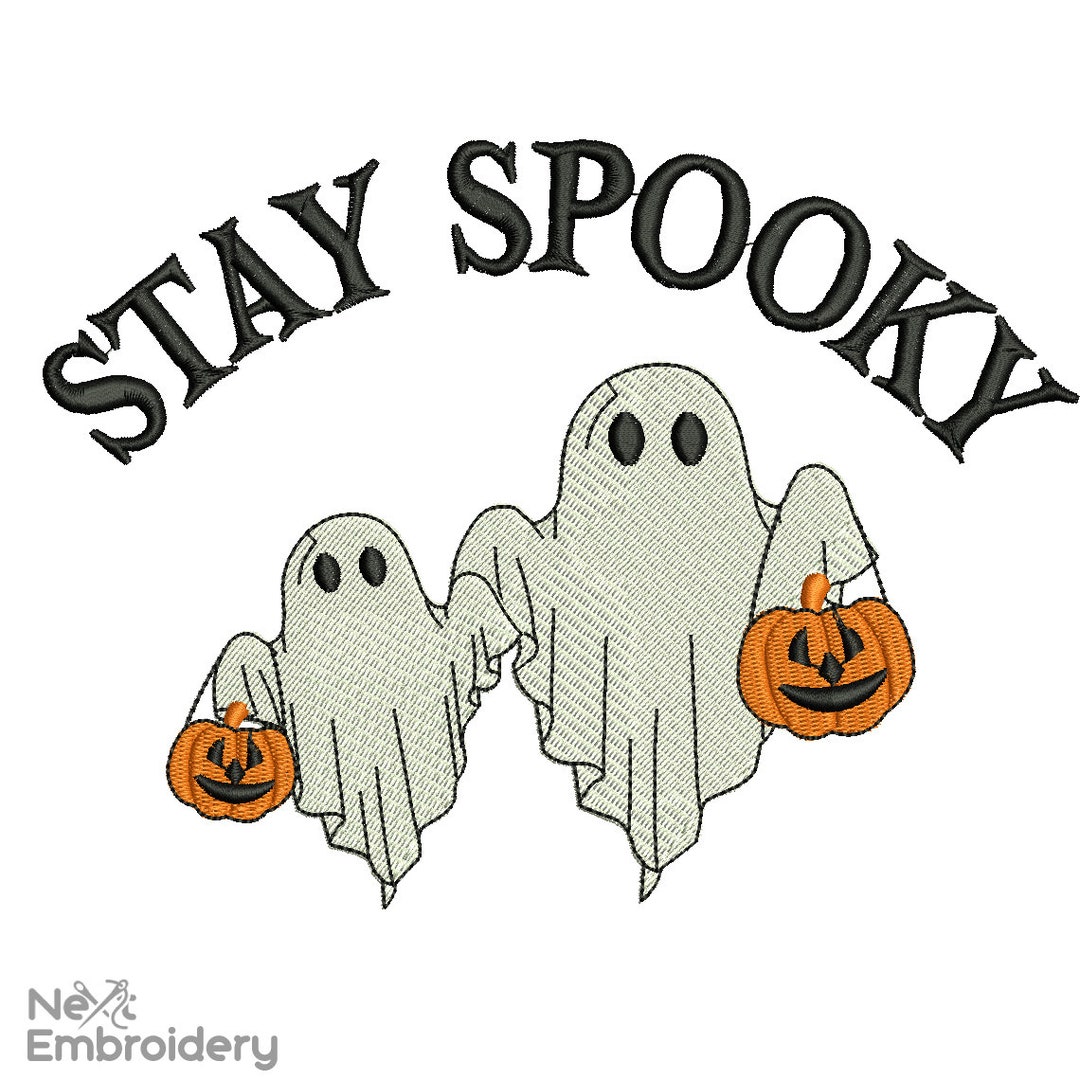 Stay Spooky Embroidery Design. Halloween Embroidery Design, Halloween ...